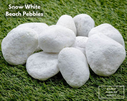 Snow White Beach Pebbles | Beach Pebbles Direct