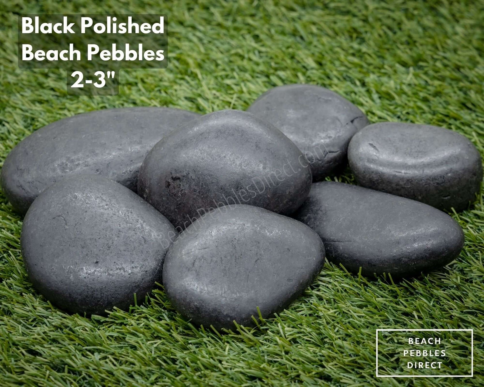 Polished Black Beach Pebbles Pebbles | Beach Pebbles Direct