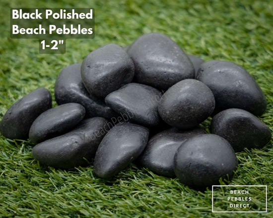 Polished Black Beach Pebbles Pebbles | Beach Pebbles Direct